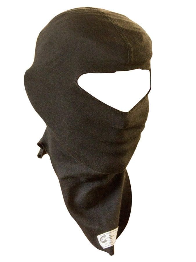 Head Sock Black Youth 1 Layer Single Eye Port - Junior Dragster/Karting ...