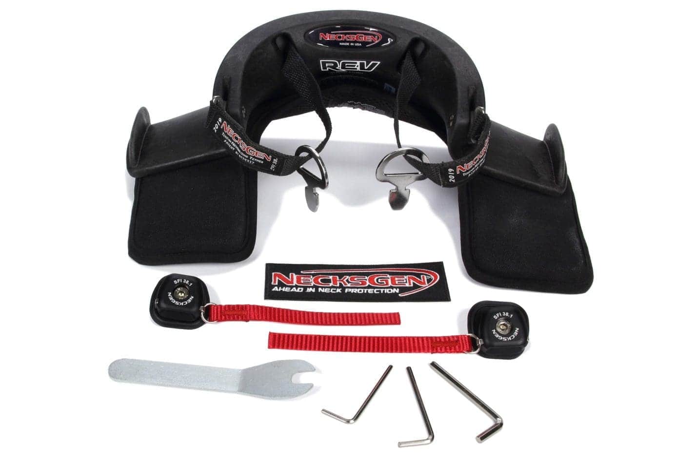 Head and Neck Restraint REV Medium 2in - Junior Dragster/Peyton Racing LLC