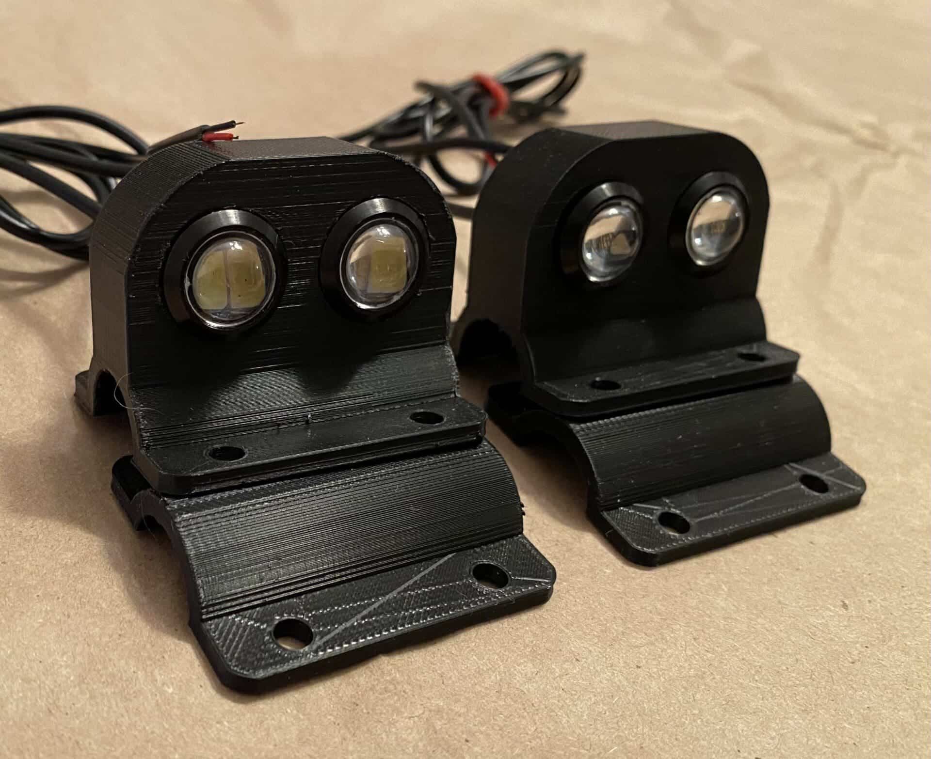 Clamp on Jr Dragster headlights - Junior Dragster/Peyton Racing LLC